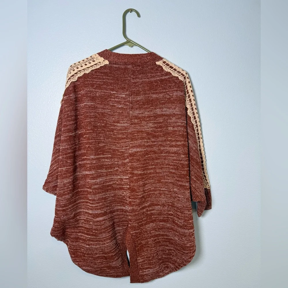 Flying Tomato | Sweaters | Flying Tomato Rust Knit Openfront Cardigan ...